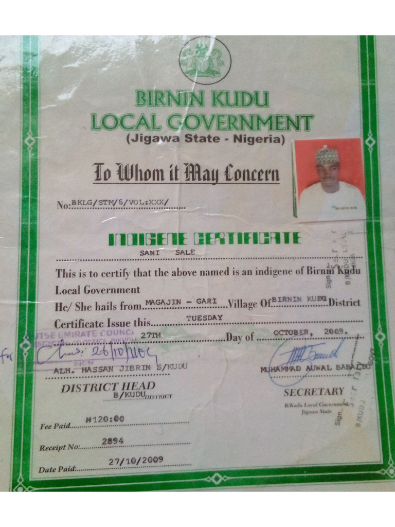 Indigen Certificate | PDF
