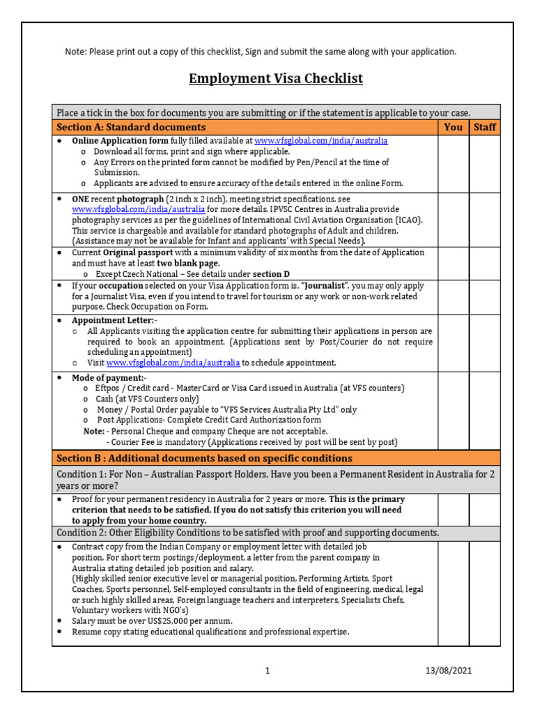 Indian Passport Surrender Checklist Australia | PDF | Passport ...