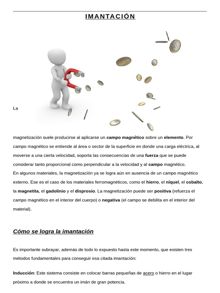 IMANTACIÓN | PDF | Magnetización | Imán