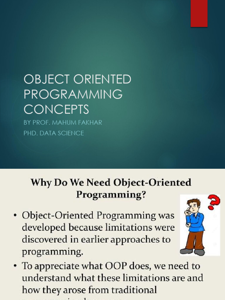 Object-Oriented Programming Concepts | PDF
