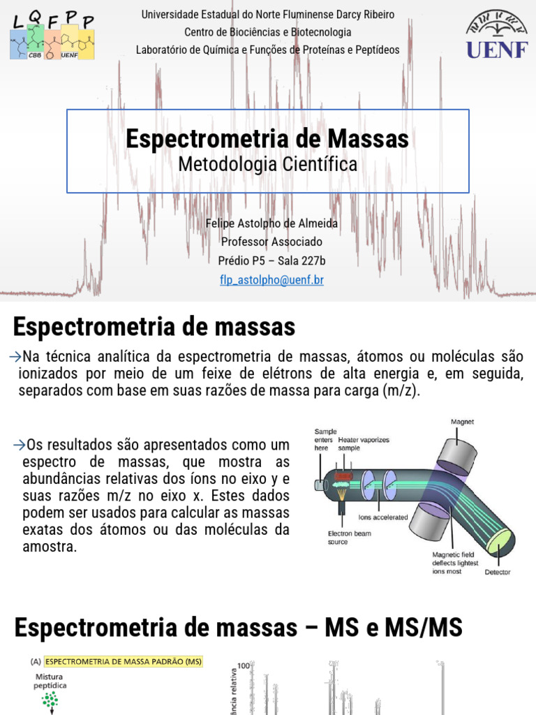 Espectrometria de Massas e Proteômica | PDF | Cromatografia ...