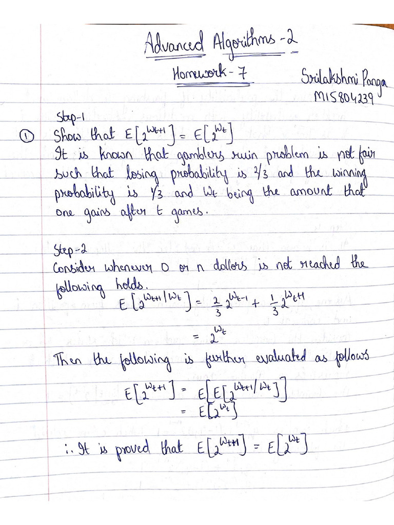Advanced Algorithms 2 HW-7 | PDF