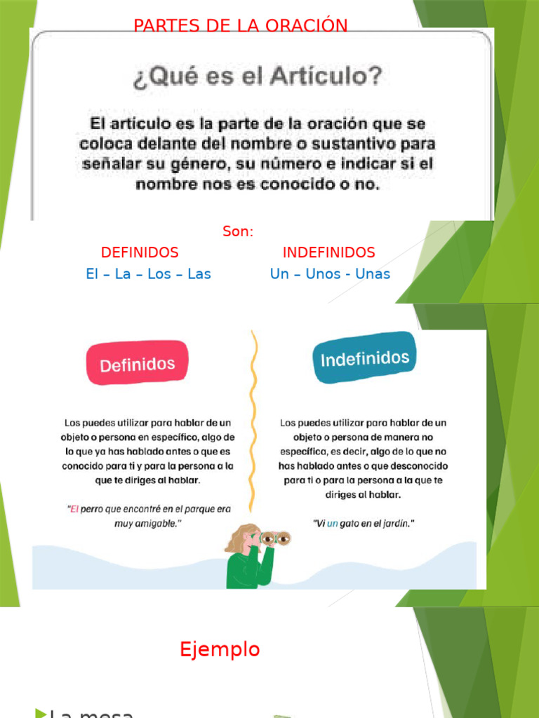 Artículos Definidos e Indefinidos en Español | PDF