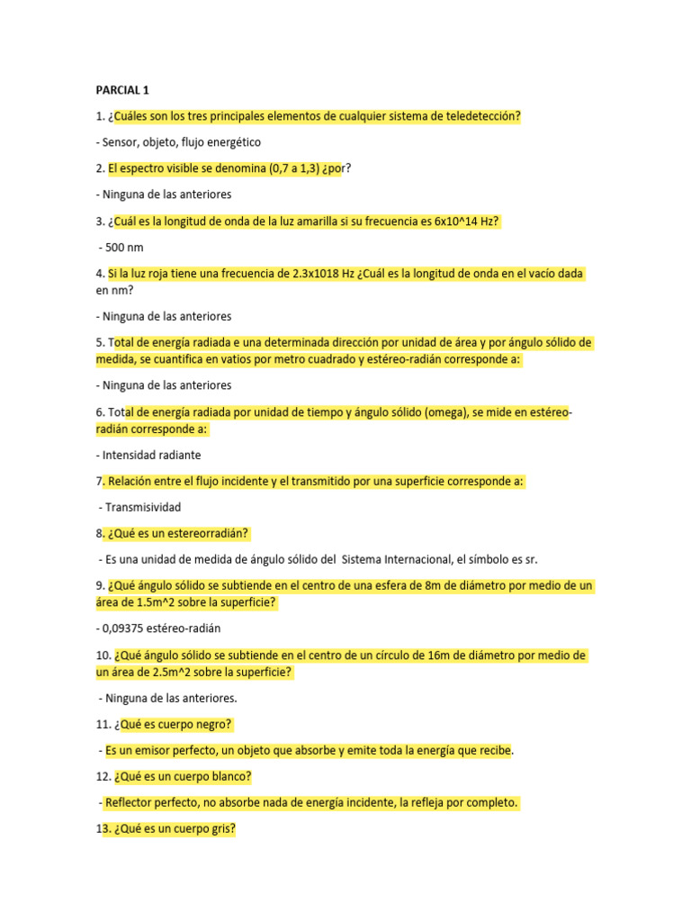 Elementos Clave en Teledetección y Radiometría | PDF | Olas | Radiación ...