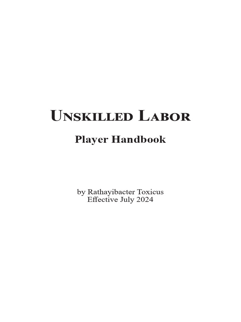 Unskilled Labor | PDF | Expert