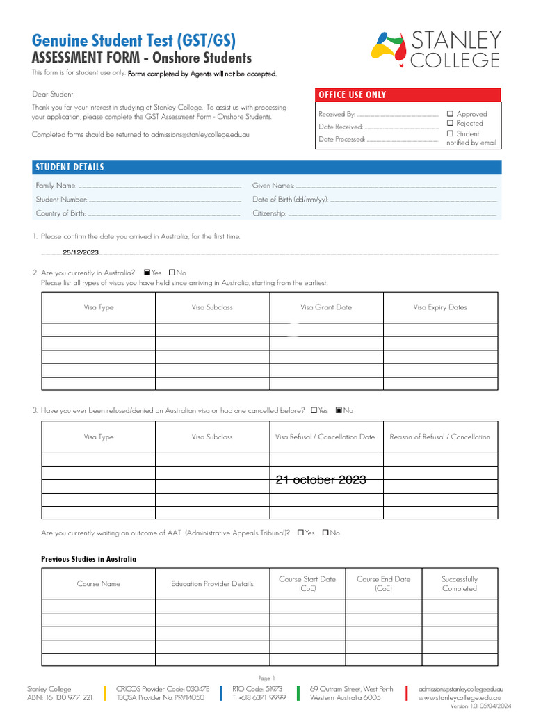 GST Stanley - Livia Signed 2 | PDF | Banks