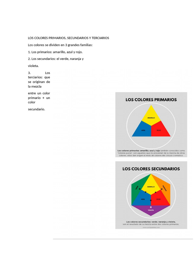Los Colores Primarios | PDF