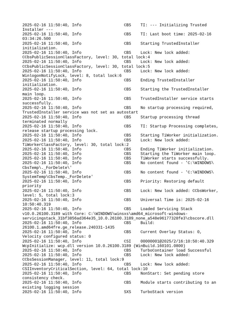 Cbs Persist | PDF | Windows Registry | System Software