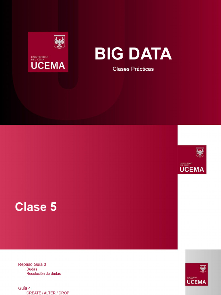 5 - BIG DATA - Practica - Clase 5.pptx LISTO | PDF