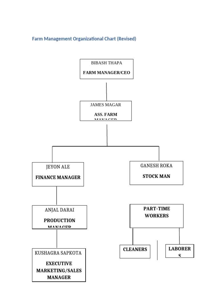 Poultry Farm Management Structure Chart | PDF