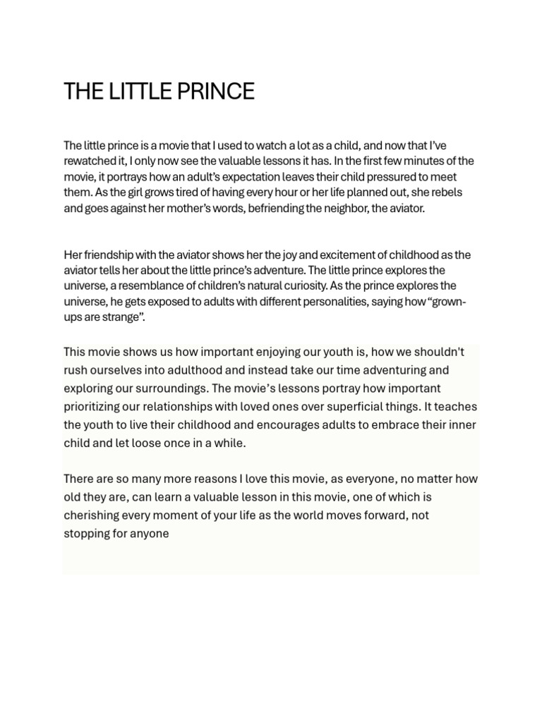 The Little Prince | PDF