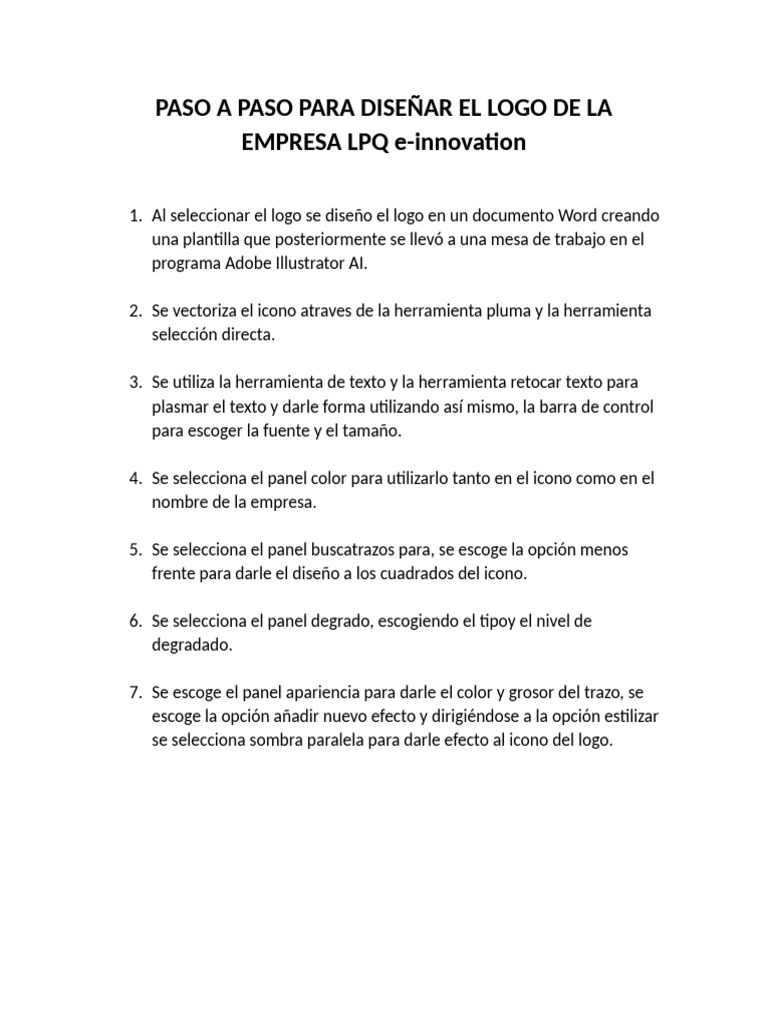 Pasos Logo LPQ | PDF