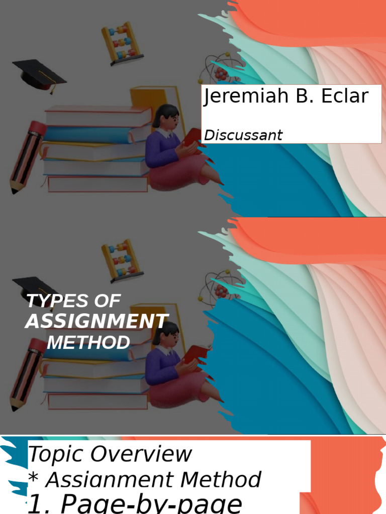Types of Assignment Method - Eclar | PDF | Essays | Learning