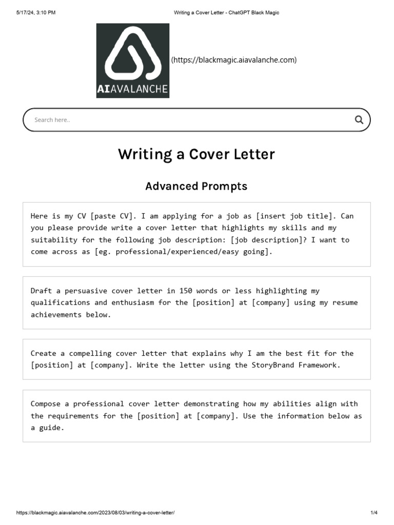 Effective Cover Letter Writing Tips | PDF | Cognition | Human Communication