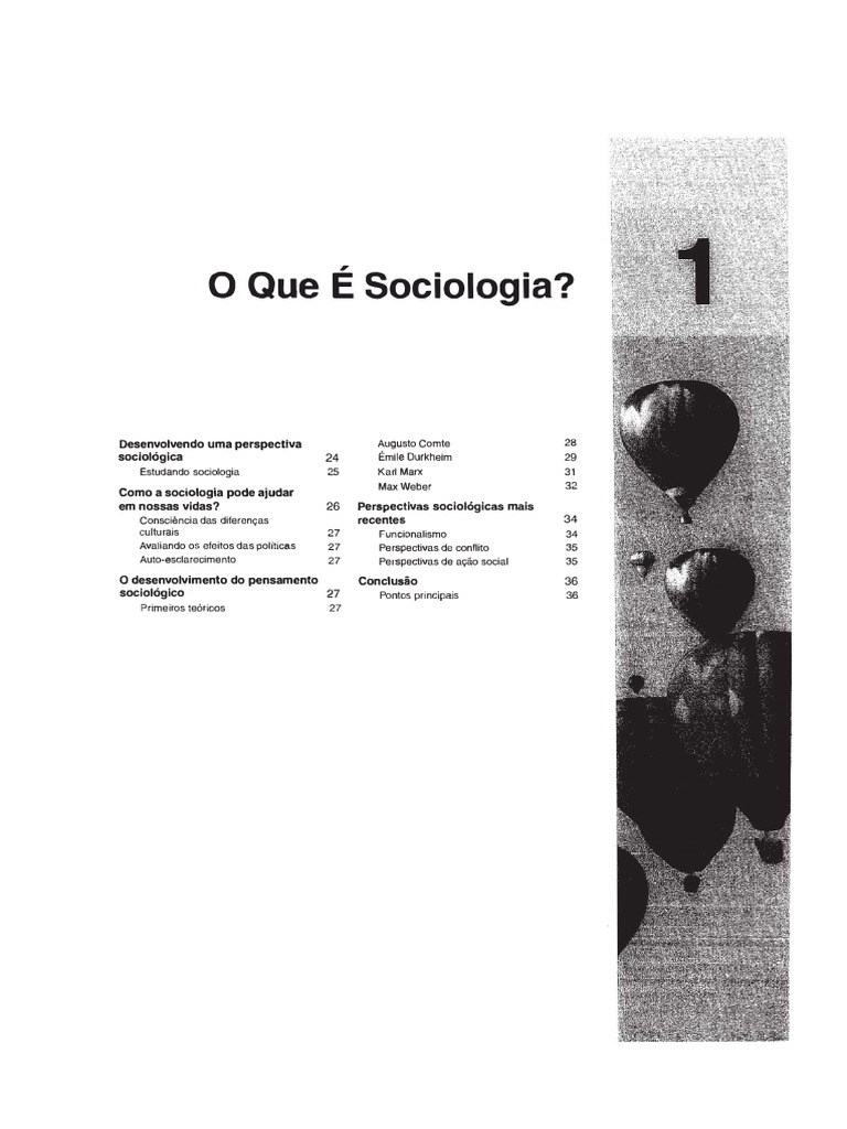 GIDDENS, Anthony - O Que É Sociologia | PDF | Sociologia