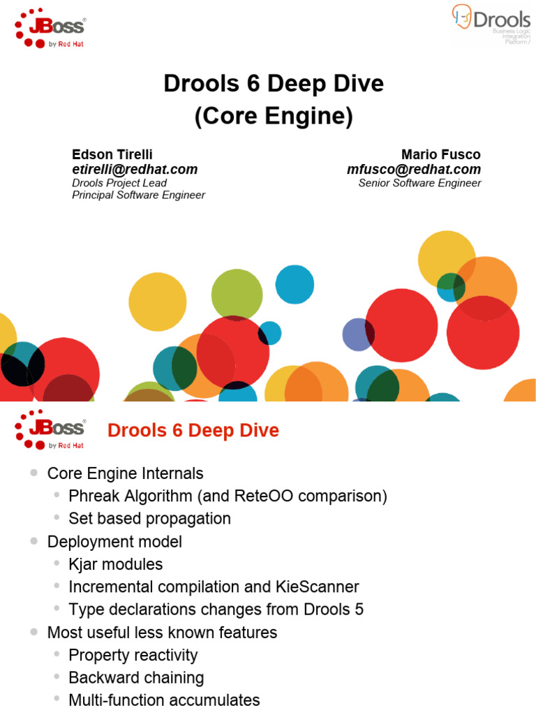Drools 6 Core Engine Deep Dive | PDF | Computer Programming | Software ...