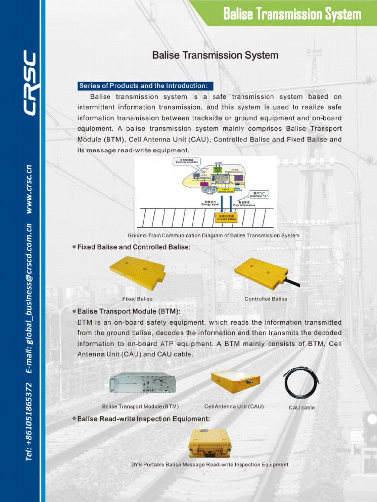 Balise Transmission System | PDF