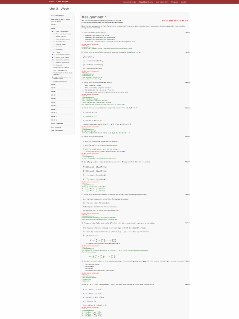 Noc20 Ma51 Assignment Week 1 | PDF