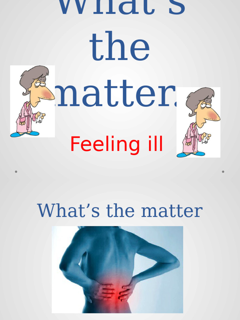 Illnesses Whats The Matter Flashcards Fun Activities Games 74621 | PDF