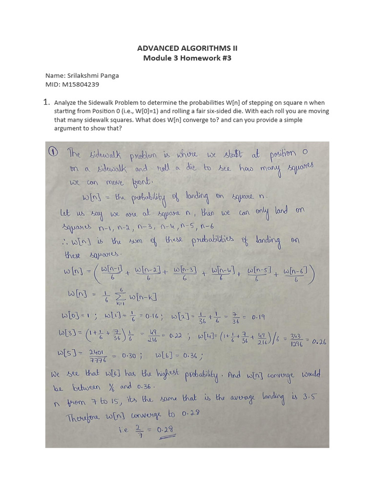 Advanced Algorithms Ii Hw3 Pdf