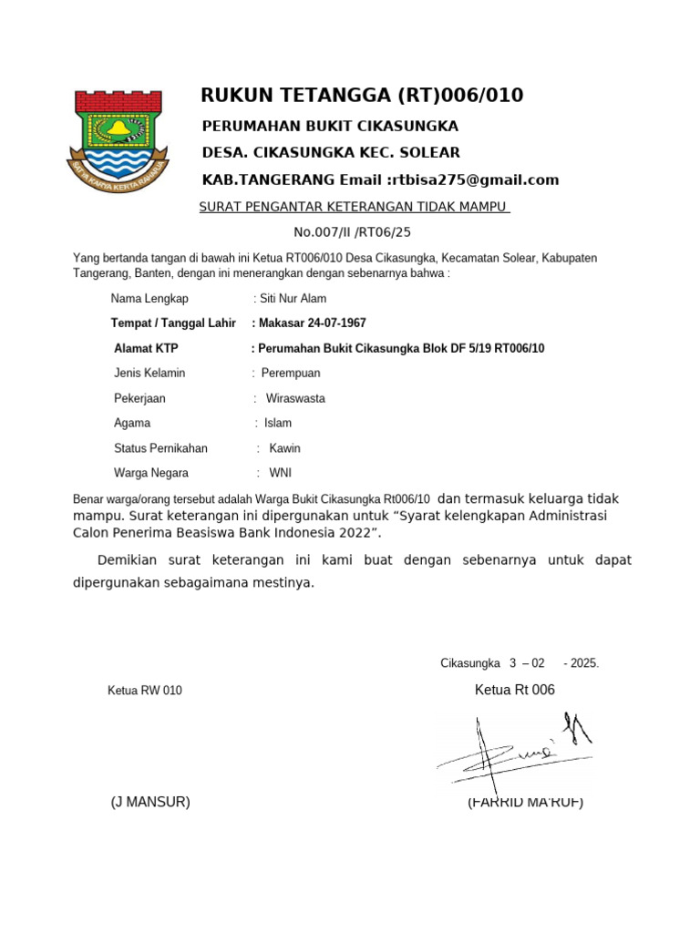 SKTM versi baru-1 | PDF