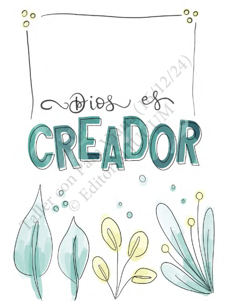 (Cap 1) CONOCE QUIEìN ES DIOS - Taller C - Pam Viana | PDF | Deidad ...