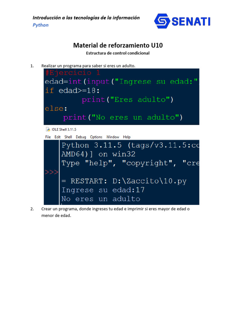 Material de Reforzamiento U10 - Resuelto | PDF