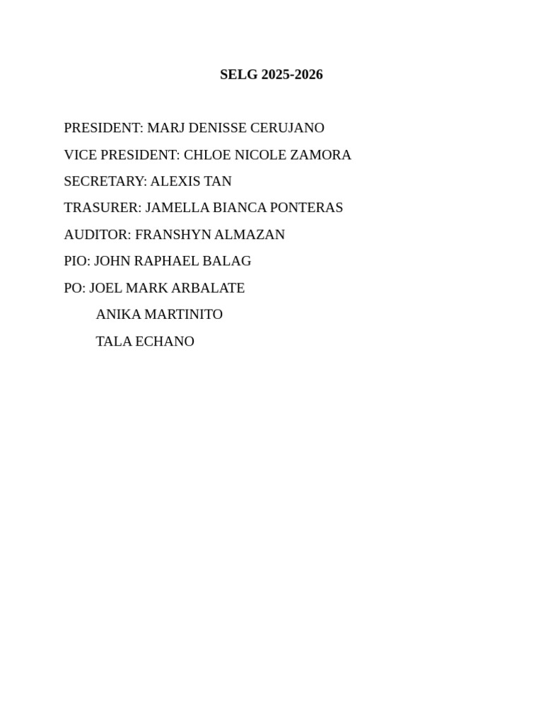 Selg 2025 | PDF