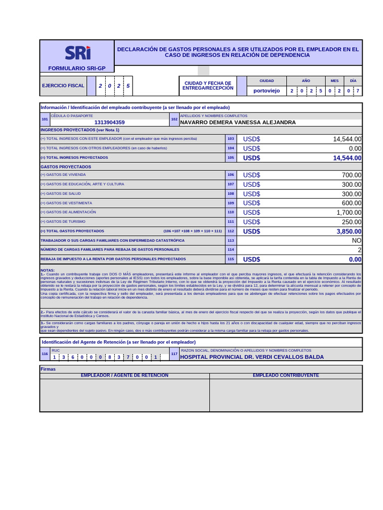 formulario_sri_-_gp_20250766585001738362199(11) | PDF | Impuesto sobre ...