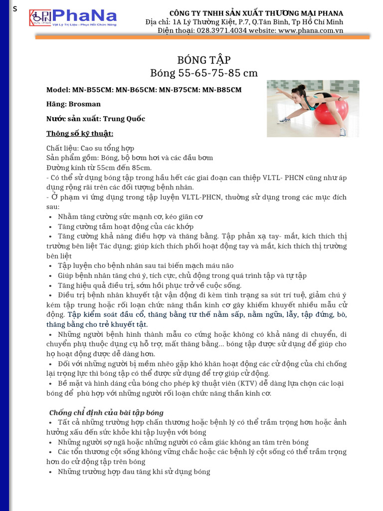 Bong Tap 55-65-75-85cm | PDF