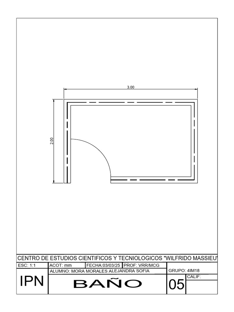 Baño Mora Model | PDF
