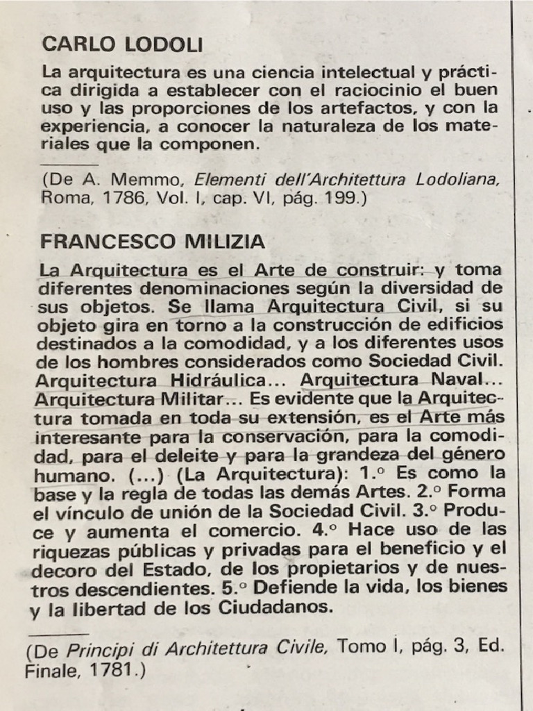 Arquitectura Segun Militzia | PDF