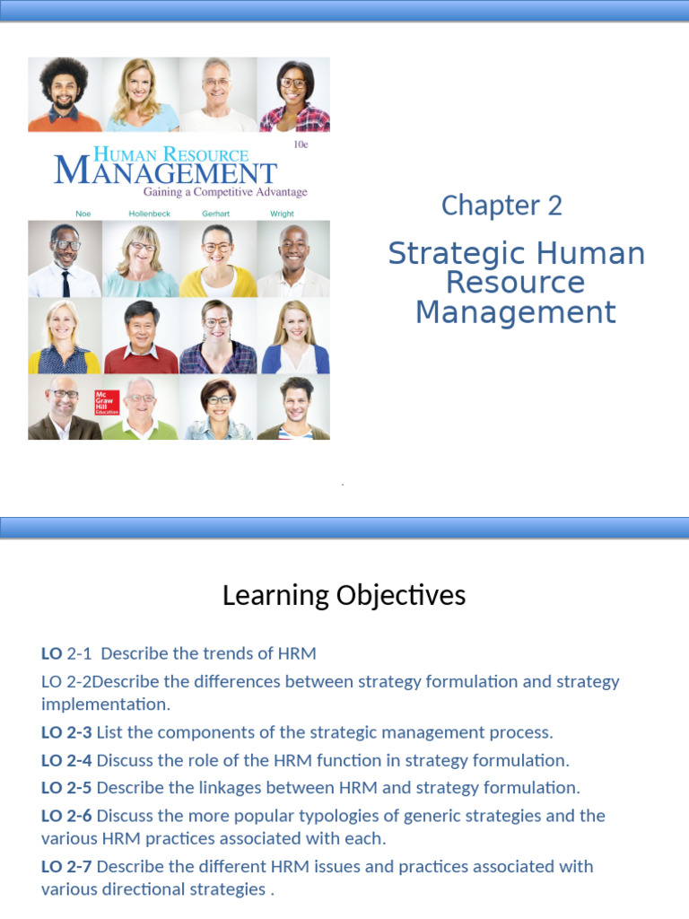 Noe 10e PPT Ch2 Ada CL | PDF | Human Resource Management | Strategic Management