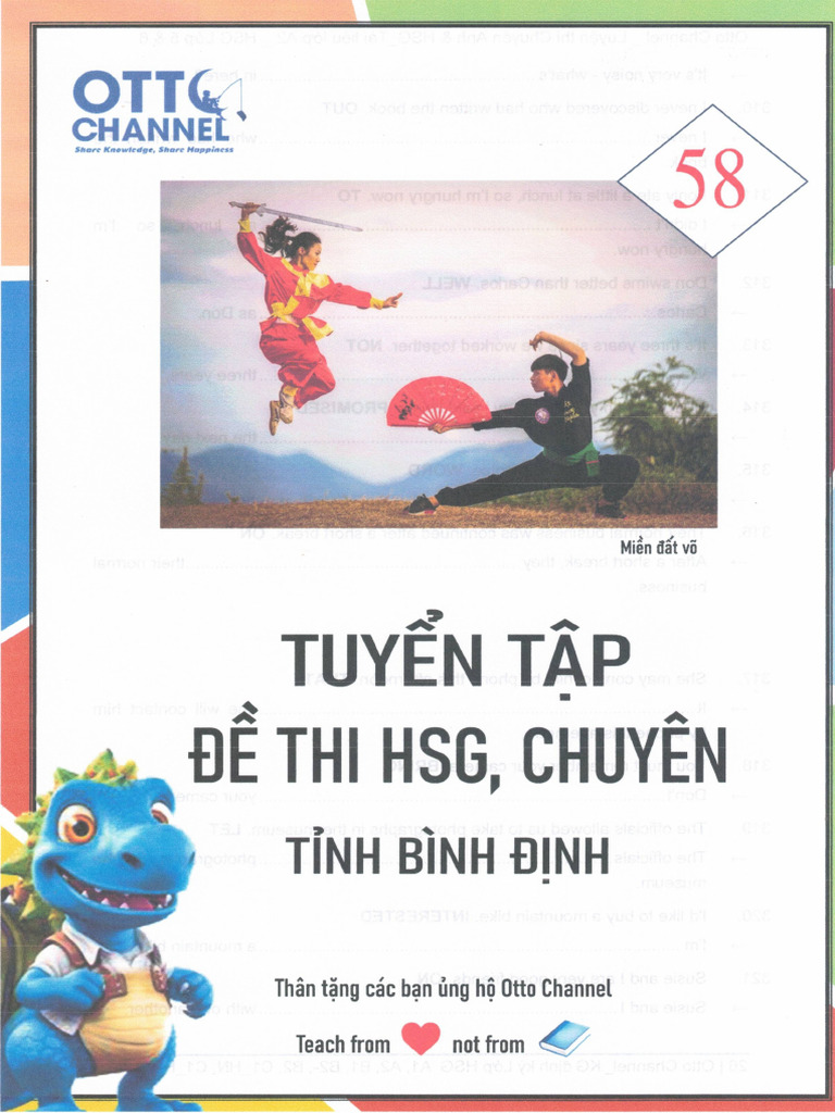 58. Tuyển tập Đề Chuyên & HSG Tỉnh Bình Định - Otto Channel | PDF