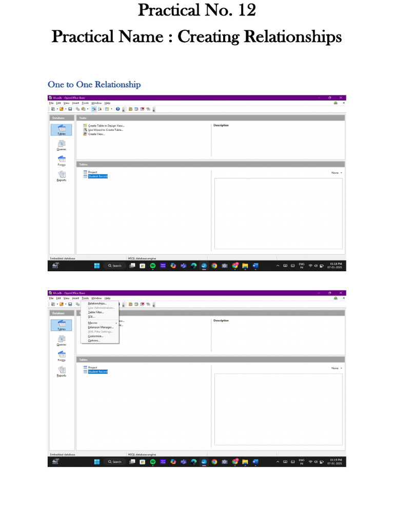 Creating One-to-One and One-to-Many Relationships | PDF