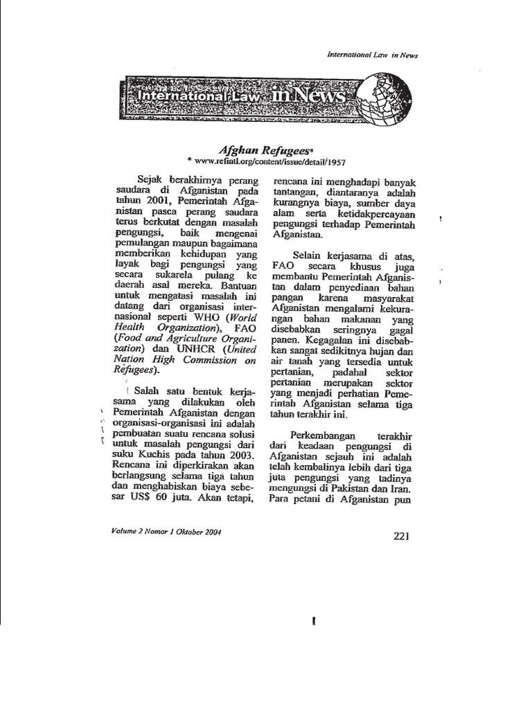 Afghan Refugees | PDF