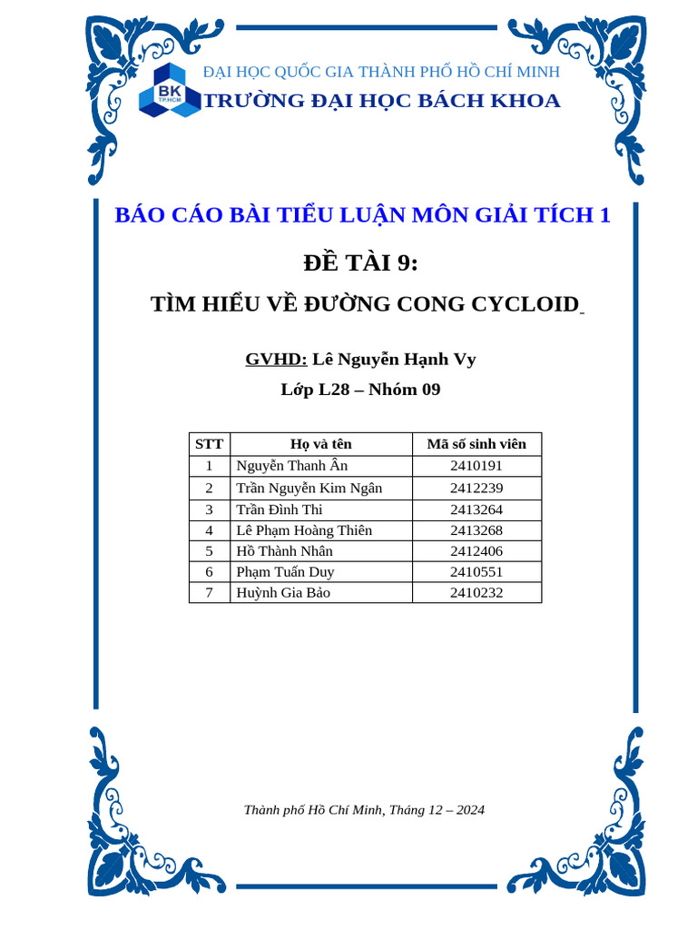 Báo Cáo BTL GT1 | PDF