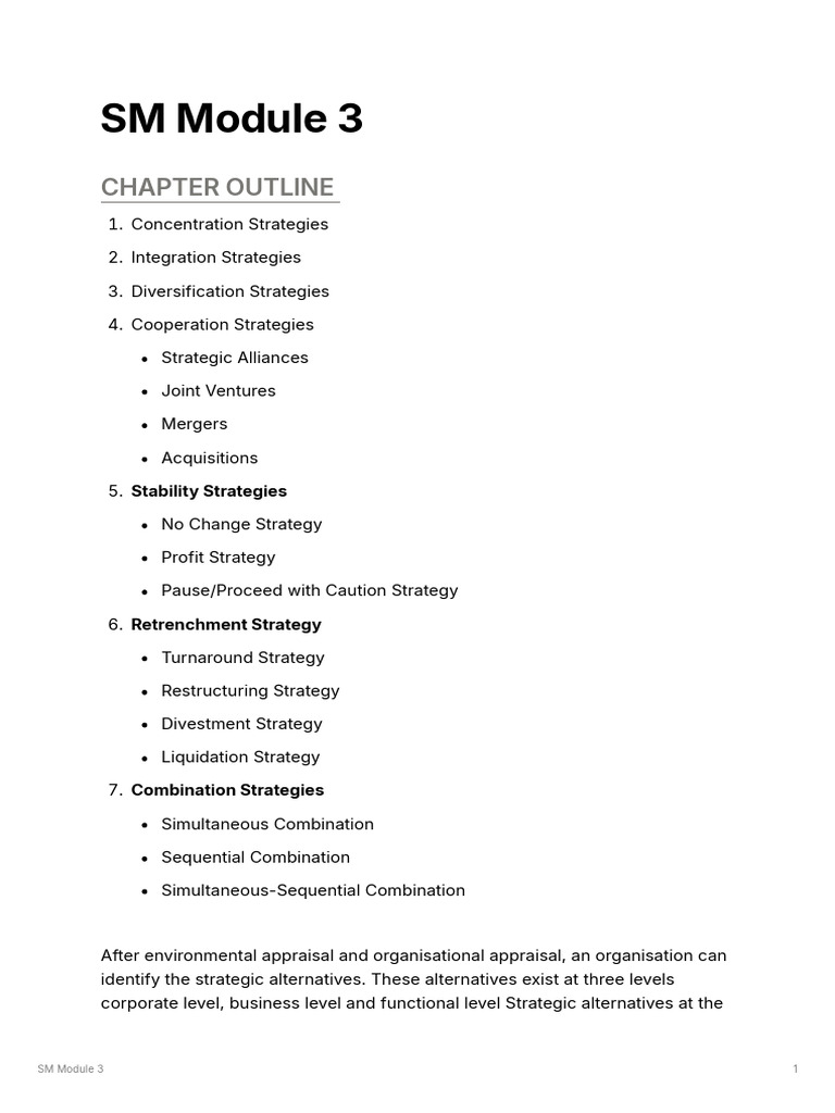 Sm Module III | PDF | Mergers And Acquisitions | Takeover