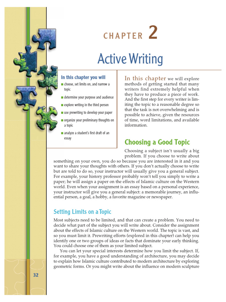 Active Writing | PDF | Essays | Thought
