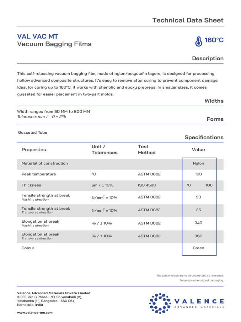 VAL VAC MT-160°C | PDF | Composite Material | Materials Science