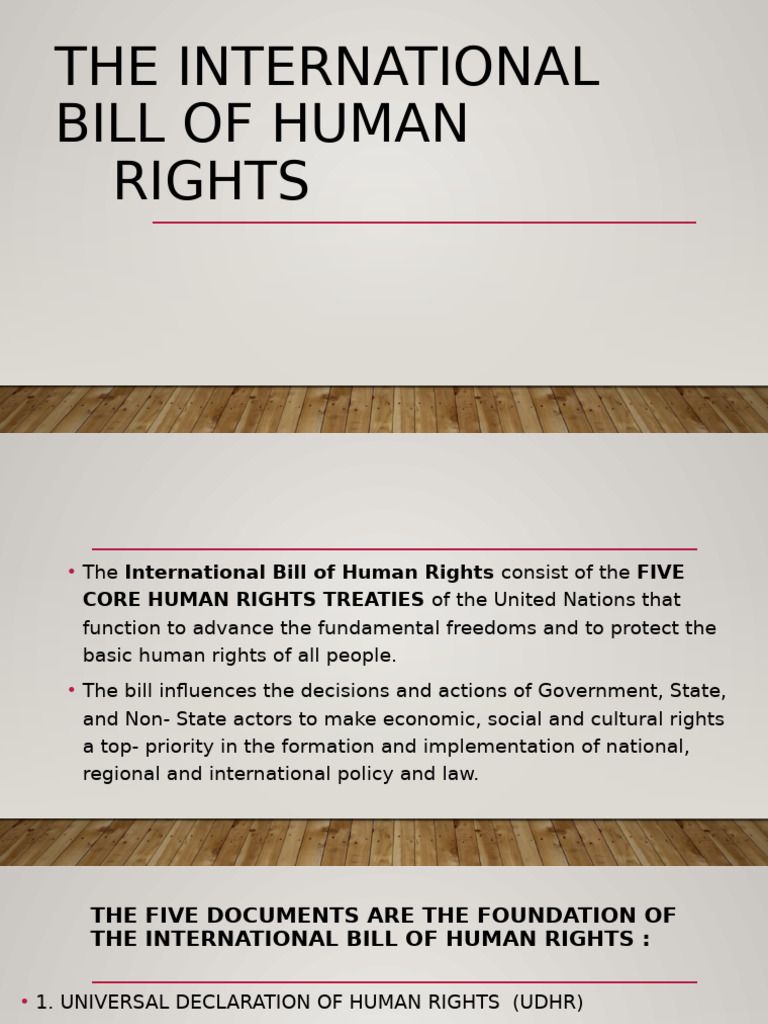 The International Bill Human Rights | PDF | Human Rights | Social Ethics