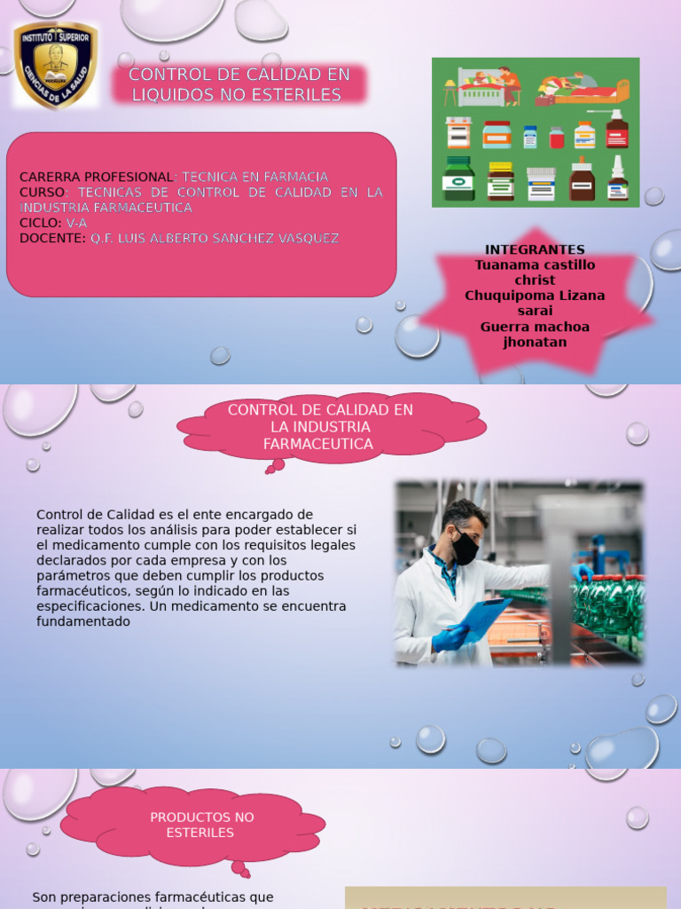 Control de Calidad de Liquidos No Esteriles 5 | PDF | Agua | Farmacéutico