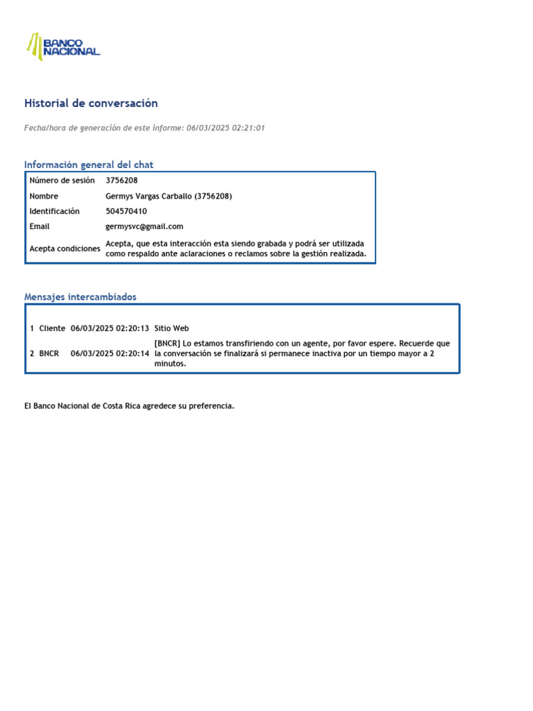 Chat Asistente Virtual | PDF