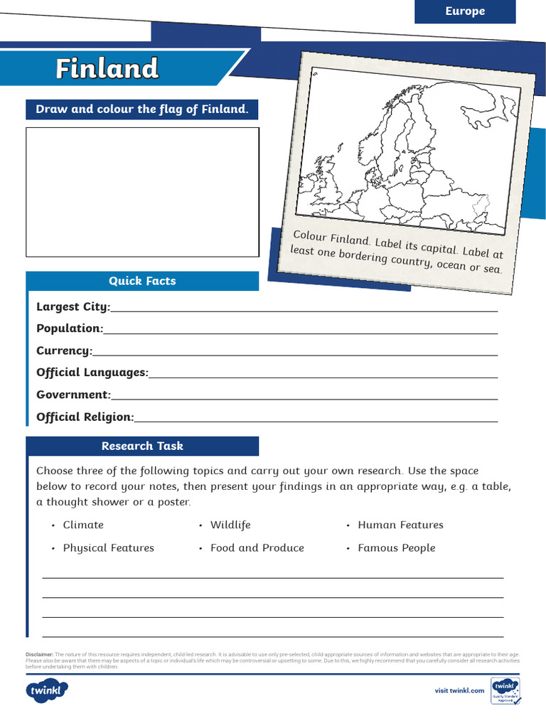 Roi G 25215 ks2 Finland Research Activity - Ver - 1 | PDF | Natural ...