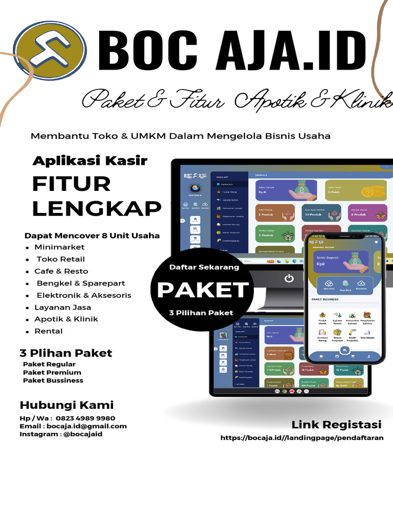 PAKET & FITUR APOTIK & KLINIK | PDF