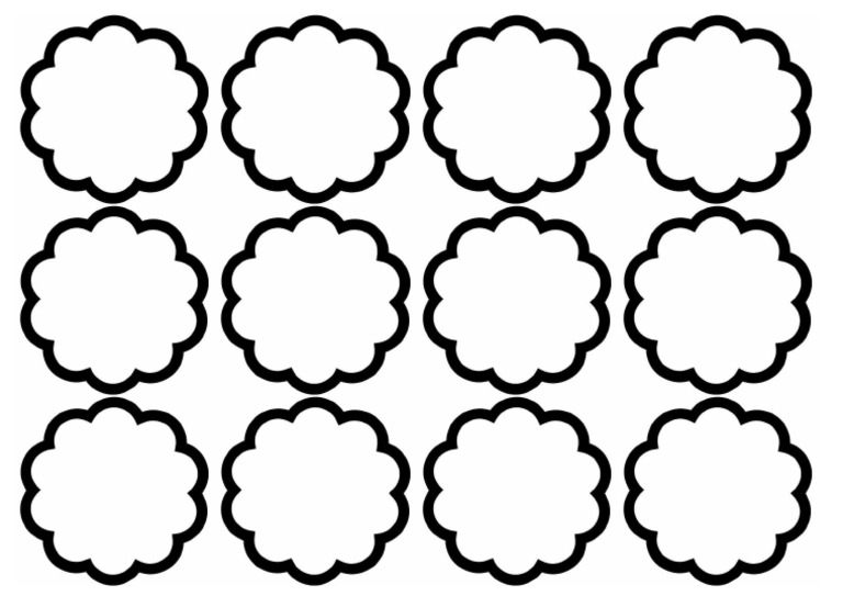 blank flower shape | PDF