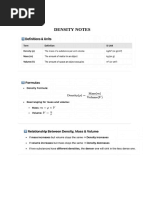AQA GCSE Density Practical Guide | PDF | Density | Volume