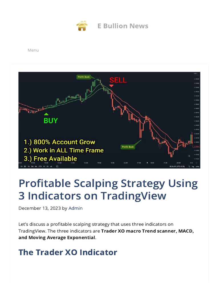 Profitable Scalping Strategy Using 3 Indicators On TradingView | PDF ...