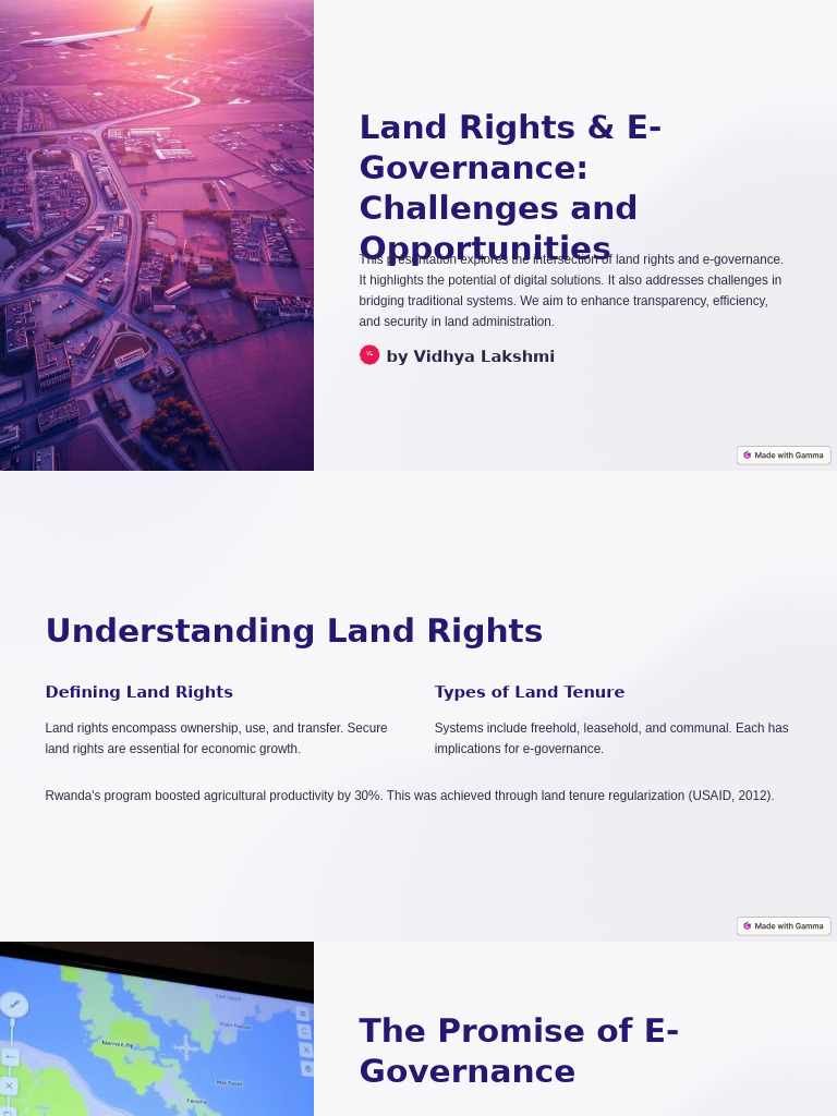 Enhancing Land Rights through E-Governance | PDF | Governance | Innovation