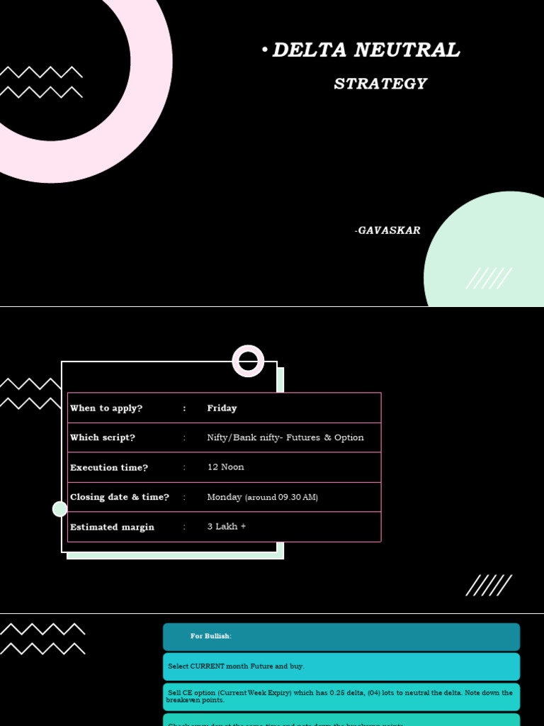 Delta Neutral Strategy - Gavaskar | PDF